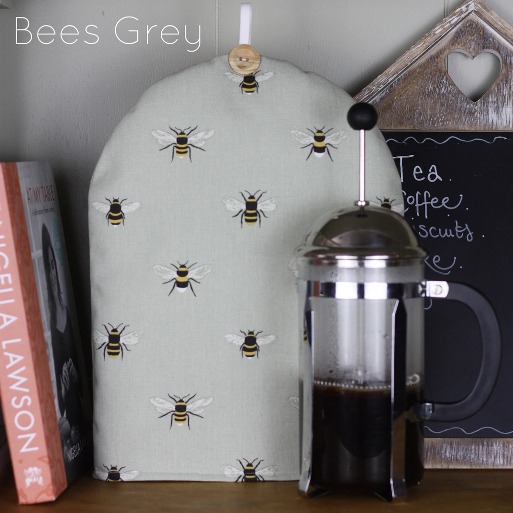 Cafetiere coffee cosy cover. Handmade in Sophie Allport Animal print D ...