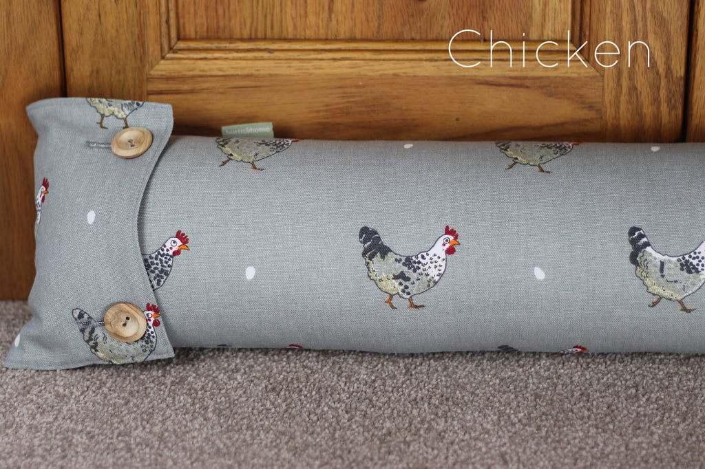 Sophie Allport draught excluder. Handmade by Harris and Home in animal